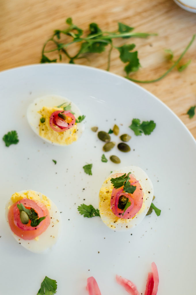 Mexican Deviled Eggs Recipe for National Deviled Eggs Day | By Gabriella