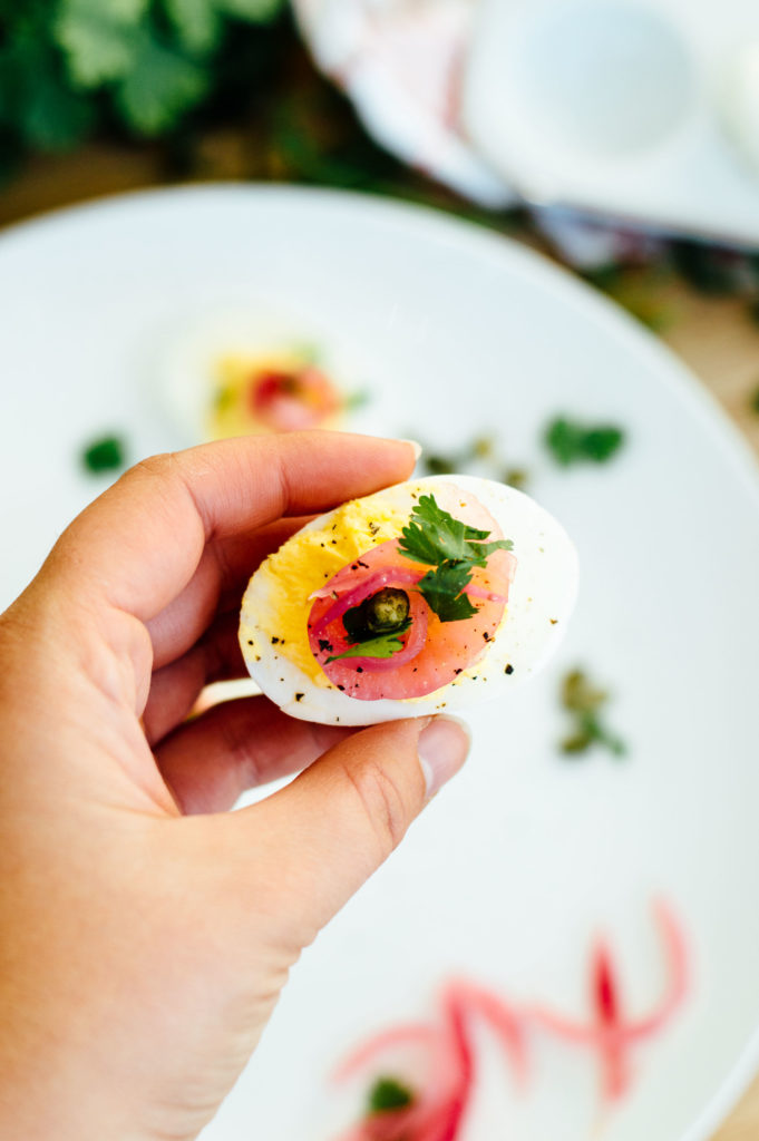 Mexican Deviled Eggs Recipe for National Deviled Eggs Day | By Gabriella