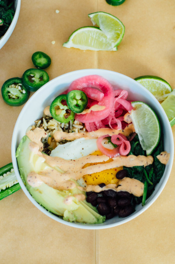 Spicy Breakfast Power Bowl Recipe (with avocado!) | By Gabriella