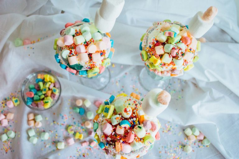 Lucky Charms Milkshake for St. Patrick's Day | By Gabriella