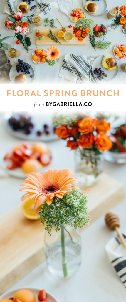 Floral Spring Brunch (& How to Prep In One Hour or Less!) | By Gabriella