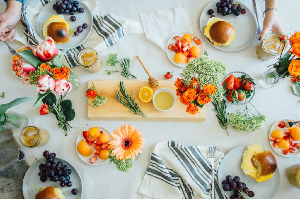 Floral Spring Brunch (& How to Prep In One Hour or Less!) | By Gabriella