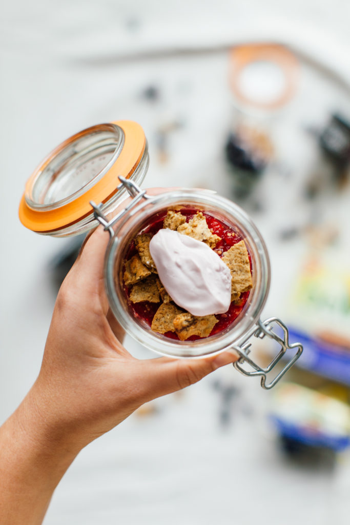 Fresh Berry Parfait Recipe with Oikos and belVita | By Gabriella