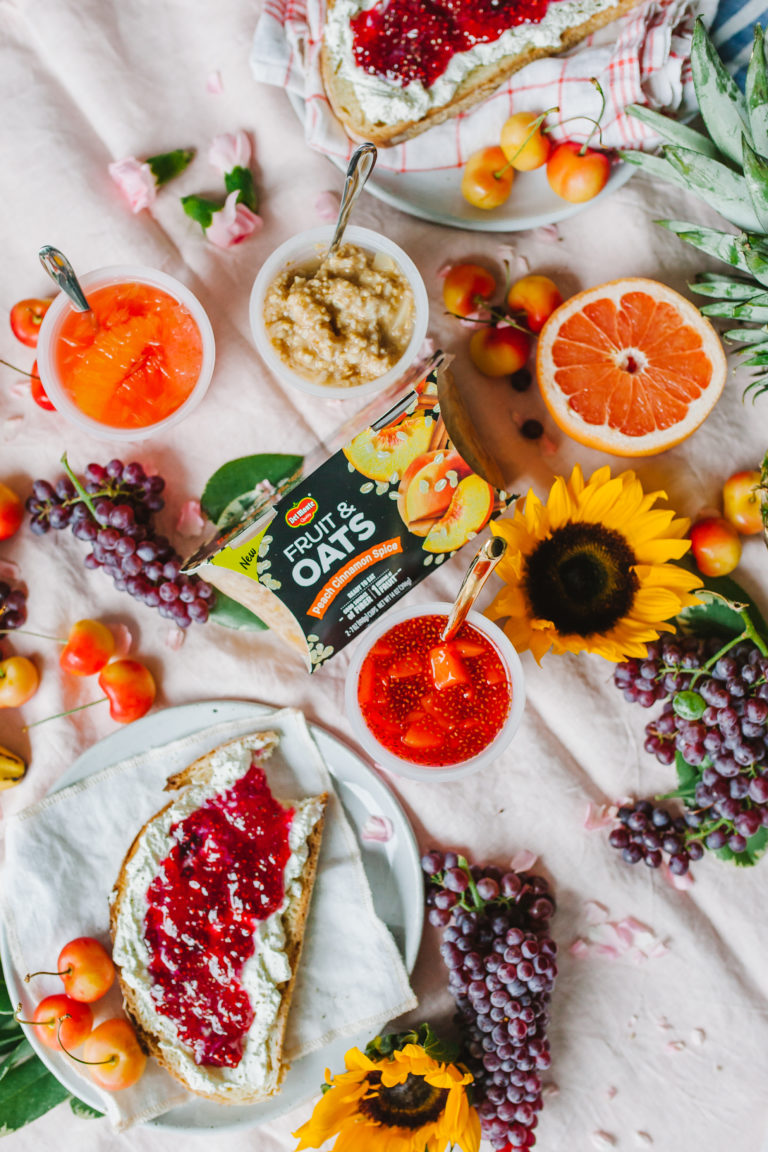 Weekday Breakfast Spread with Fruit, Chia, & More | By Gabriella