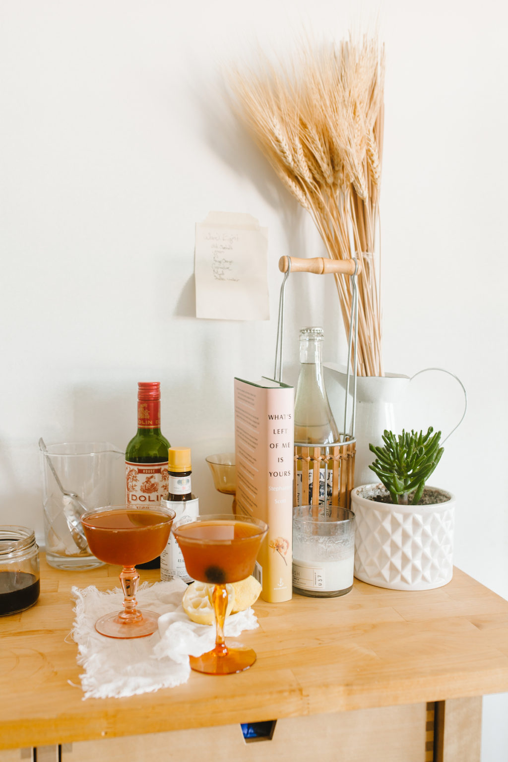 Apple Cider Cocktail: A Fall Spiced Manhattan - By Gabriella